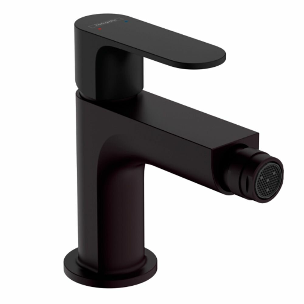 Смеситель для биде, с металлическим донным клапаном, 5 л/мин, матовый черный Hansgrohe Rebris S 72212670