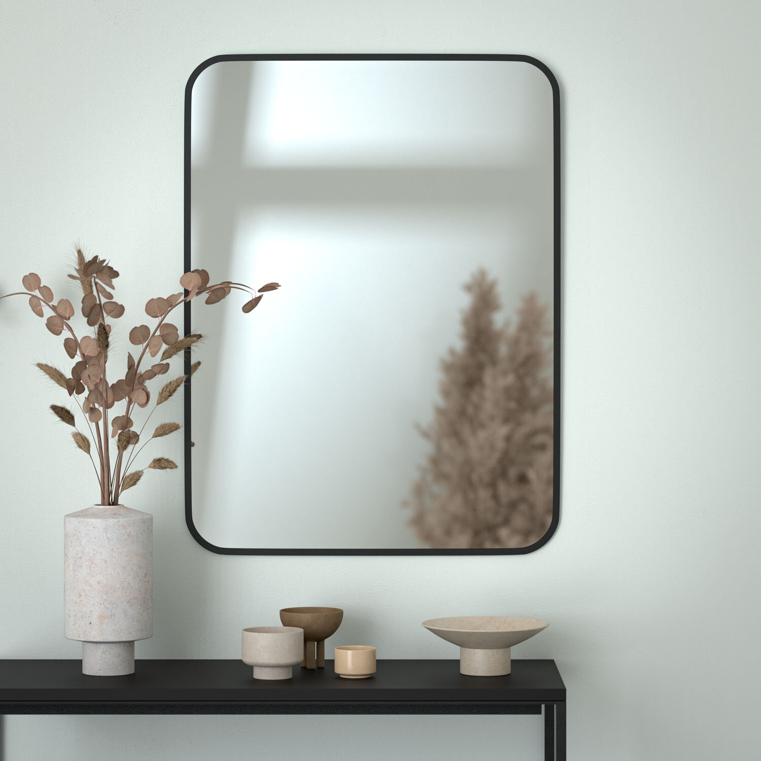 Зеркало настенное с окантовкой Colora EVOFORM 60x80 см, Черный цвет, BY 0437