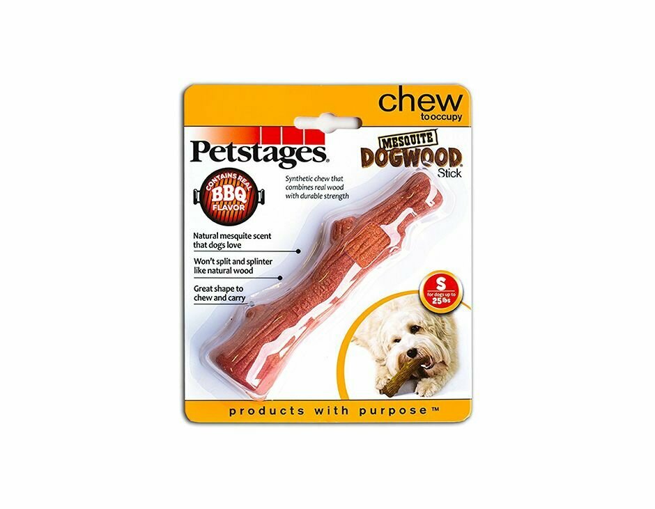 Petstages Mesquite Dogwood Stick с ароматом барбекю малая (16 см)
