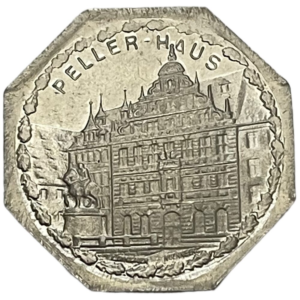Германия, Нюрнберг 20 пфеннигов 1920-1921 гг. (Трамвайный токен - Пеллерхаус)
