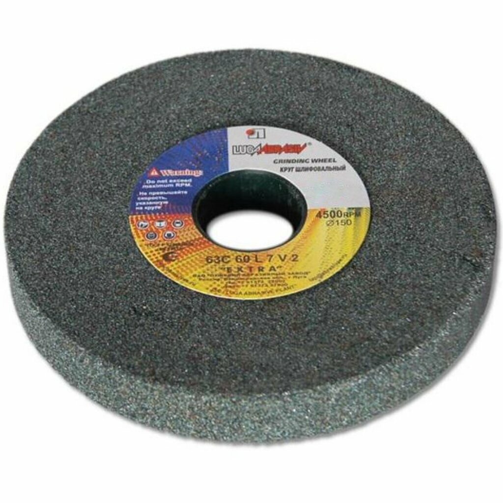 Круг шлифовально-точильный LugaAbrasiv, диаметр 400х40 мм, d203 мм, 63C/64C, 40, зеленый, K, L 35 м/с V