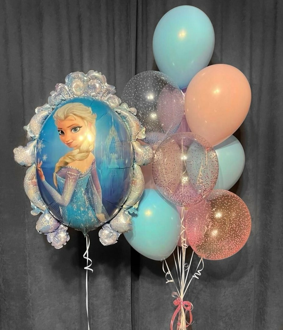 Воздушные шарики "Холодное сердце" с принцессой Эльзой