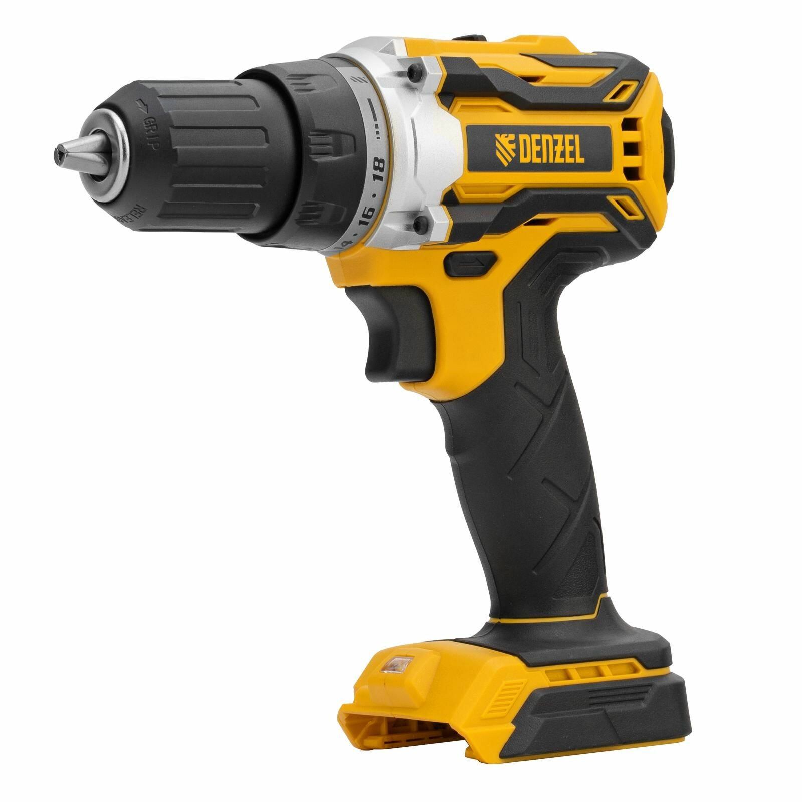 Дрель-шуруповерт аккумуляторная, бесщеточная, Li-Ion, 18 В