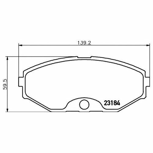 Комплект передних тормозных колодок Hella 8DB355011631 для Infiniti J, Q; Nissan INFINITI Q45, Maxima V