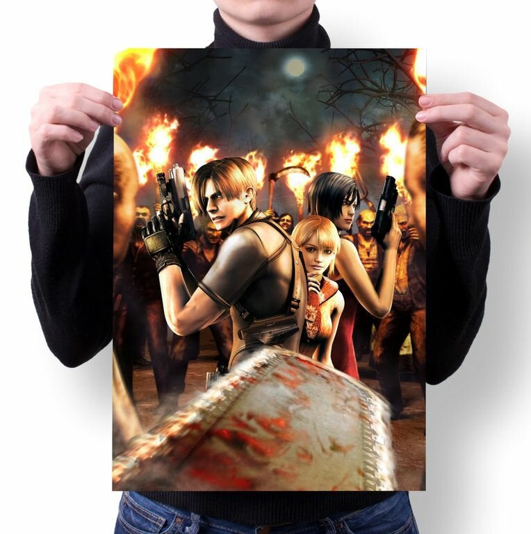 Плакат Resident Evil, Обитель зла №4, А2