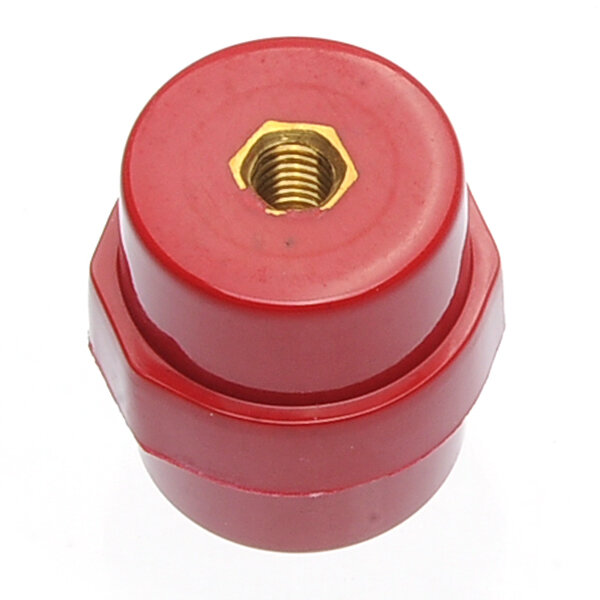 Изолятор SM-25 пластмассовый опорный высота 25мм с отверстиями М6 (12 шт. в комплекте)