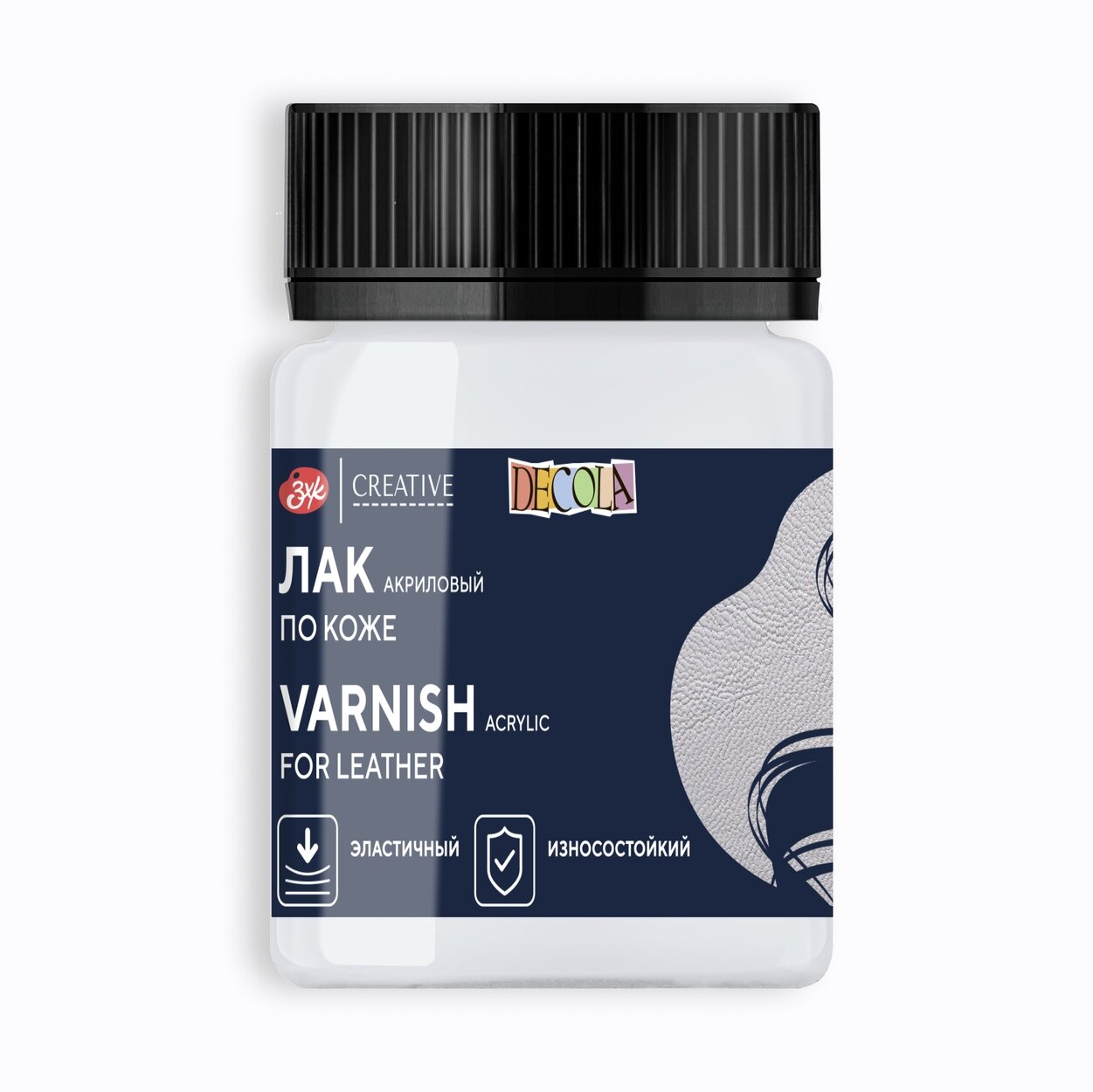 Лак акриловый матовый по коже DECOLA банка 100мл