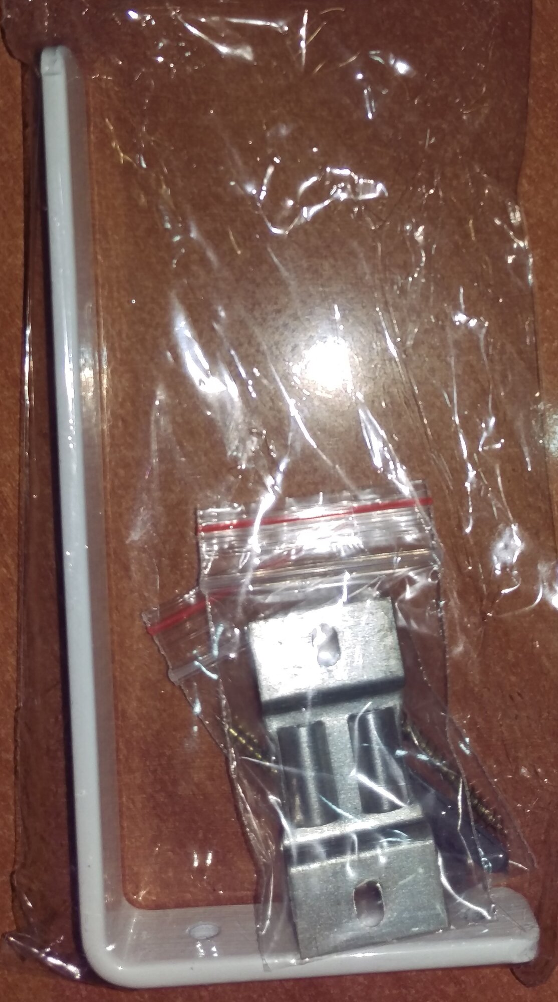 Держатель для шины, метал, 15см, белый, 20715 1шт