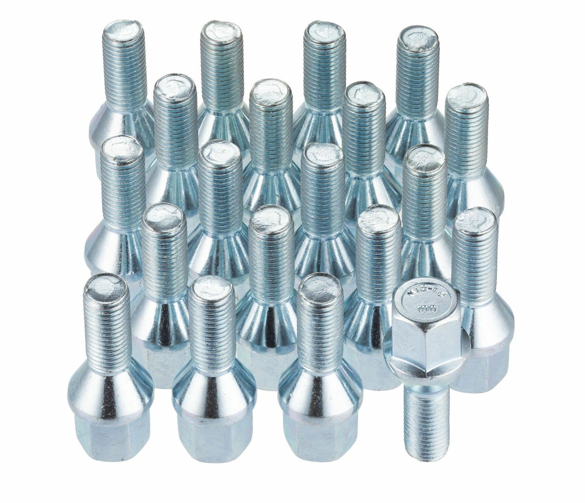 Болты колёсные Chinafix 1807-26ZN, M12х1,5, балонный ключ: 17, 20 штук