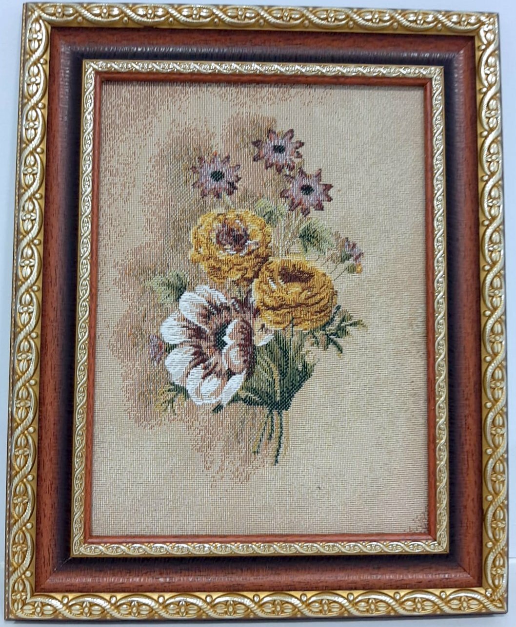 Гобеленовая картина "Мак" 17х25