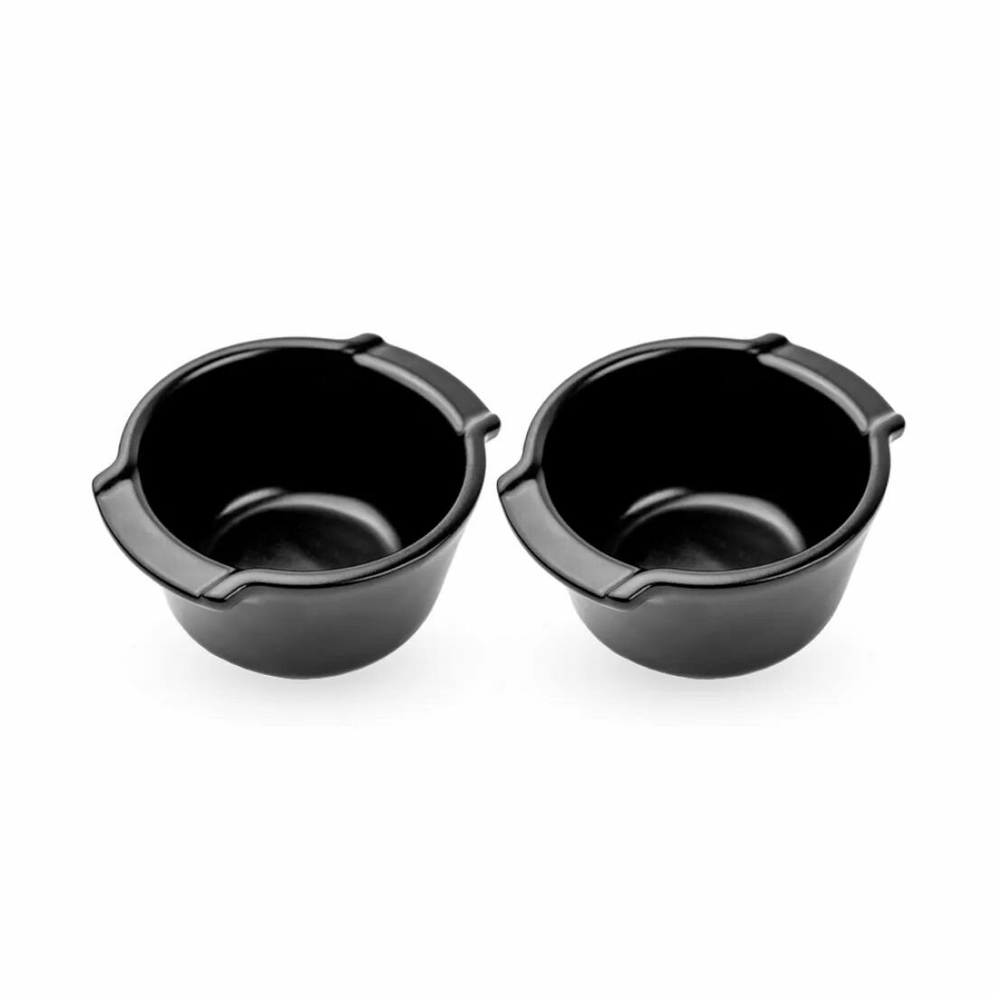 Набор рамекинов Peugeot Appolia Ramekins duo (200 мл), 11х5.6 см, 2 шт, черный матовый