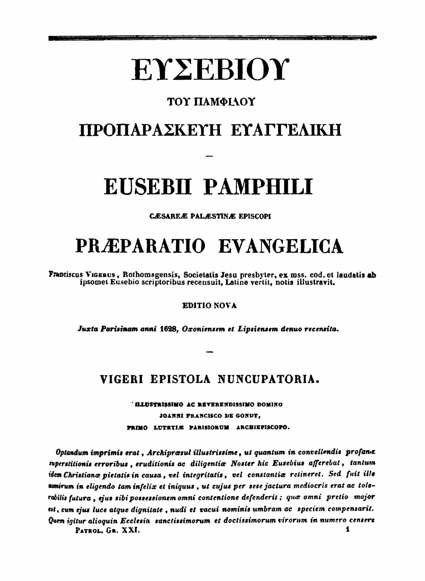 Patrologia graeca. Tomus 21 — фото 1