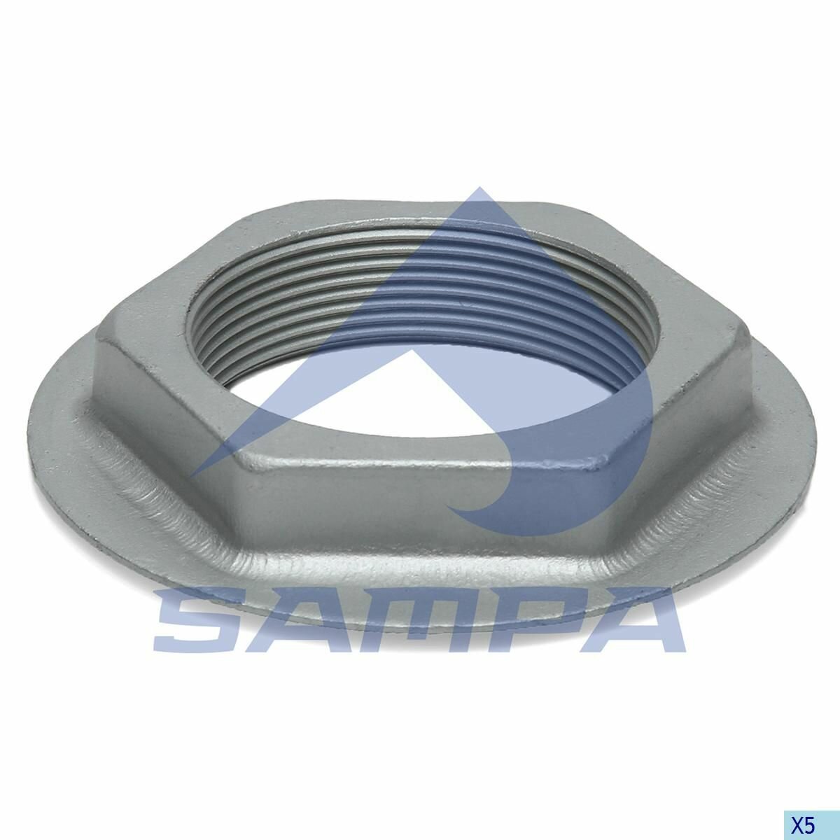 Гайка хвостовика М60х2 КПП/редуктора RVI/Volvo 033.381 SAMPA