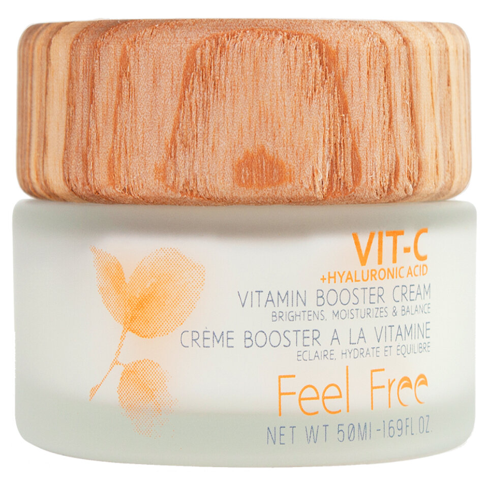 Крем-бустер для лица Feel Free Vitamin С & Hyaluronic Acid, с витамином С и гиалуроновой кислотой, 50 мл