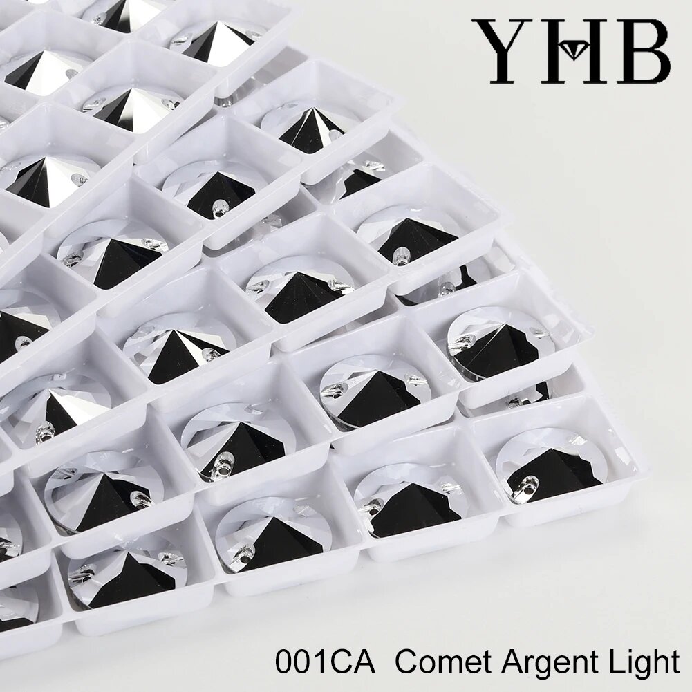 Стразы YHB Rivoli 8mm, 001CA Comet Argent Light