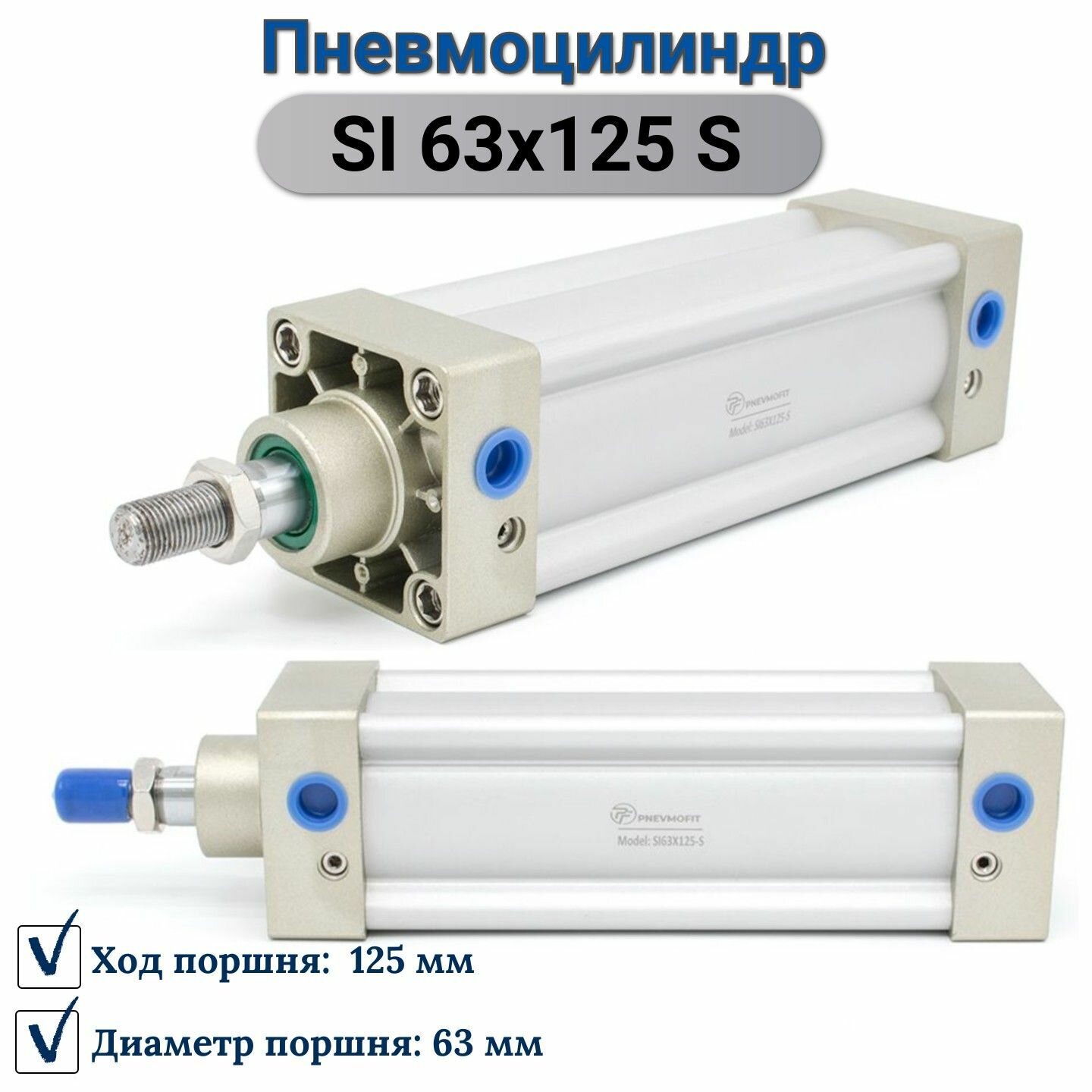 Пневмоцилиндр SI 63x125 S