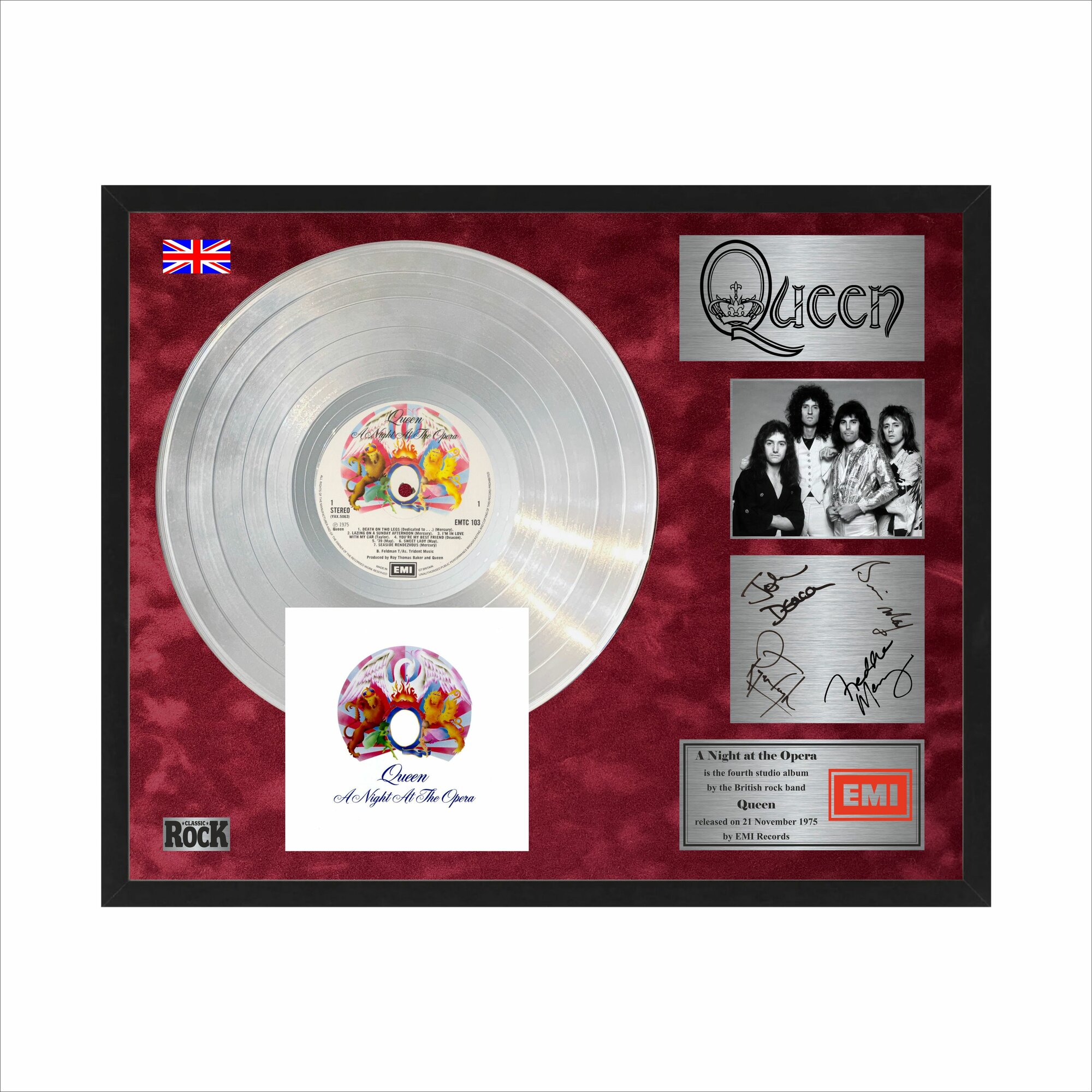 Интерьерная картина Queen с платиновой пластинкой