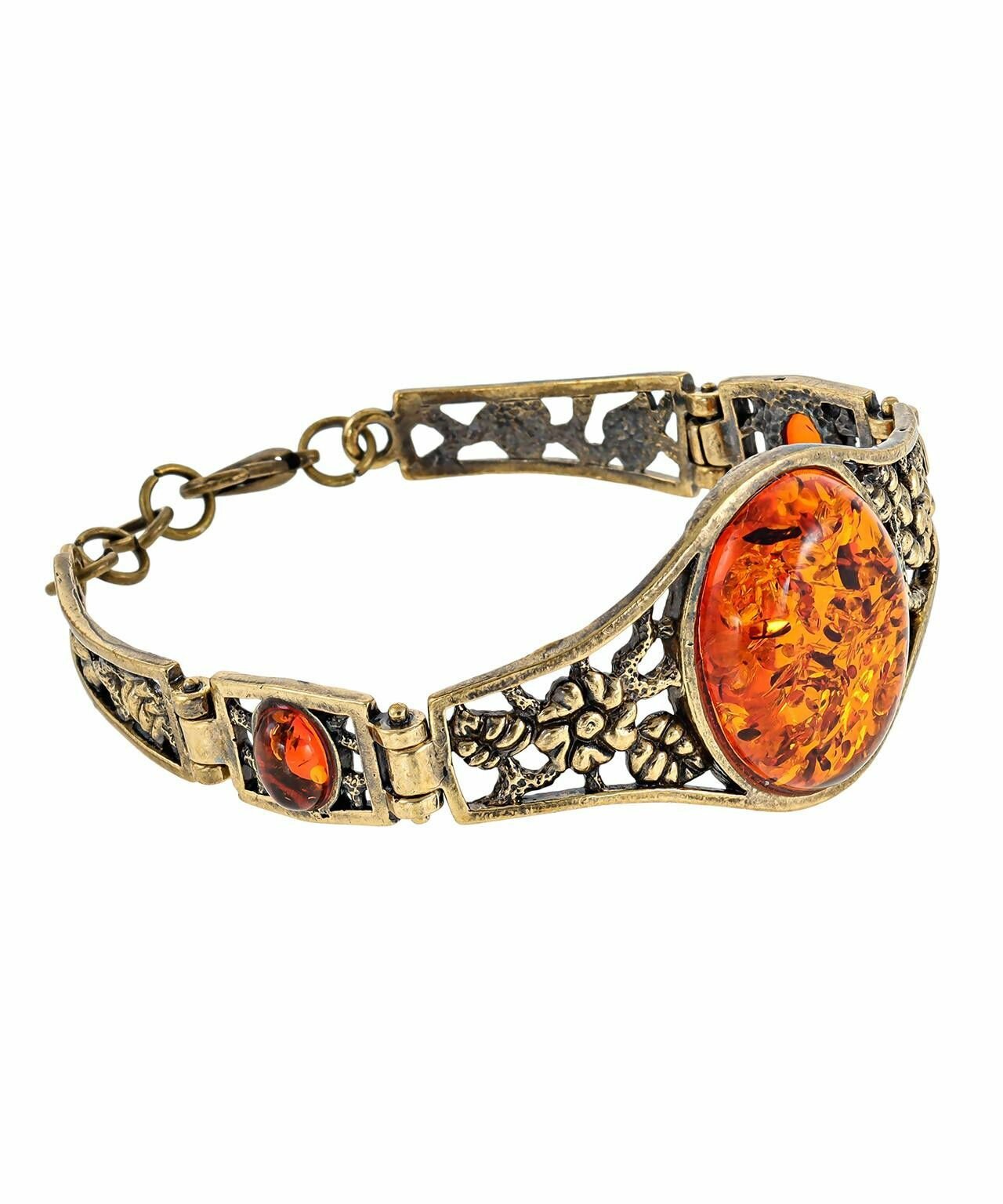 Браслет, янтарь