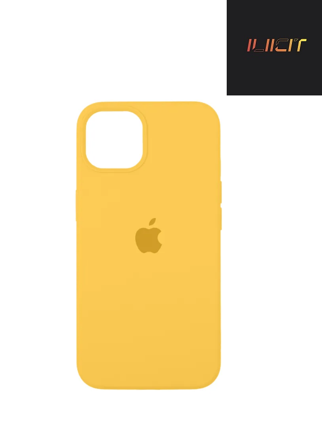 Чехол iPhone 15 Silicon Сase APL WS (с лого), желтый № 34 (IS793351)