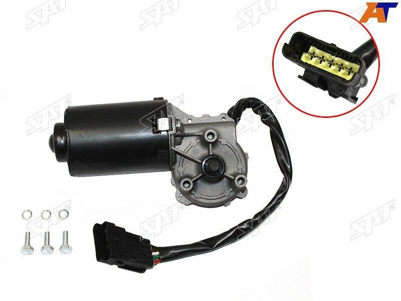 . SAT Мотор трапеции стеклоочистителя для RENAULT LOGAN 05-14/SANDERO 09-14/DUSTER 12-21/LADA LARGUS 12-