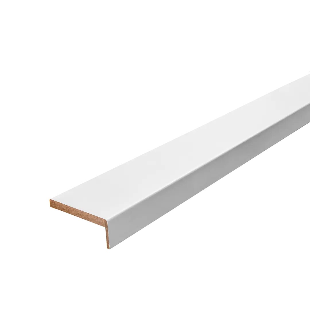 Комплект наличников Борно телескопических 2150x70x8 мм ПЭТ цвет белый (5 шт.)