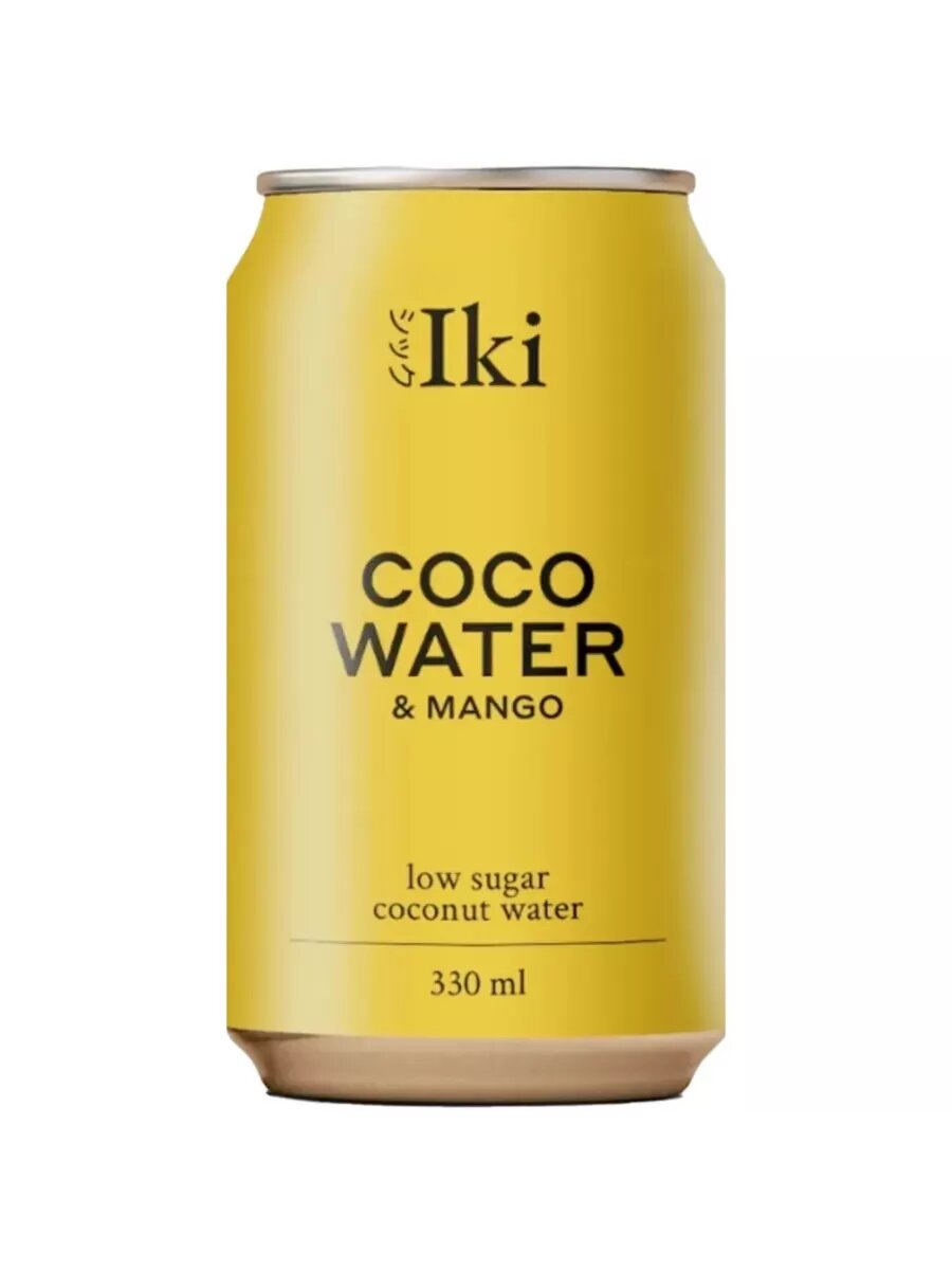 Кокосовая вода "& MANGO", 330мл, 6шт, без консервантов, сок манго