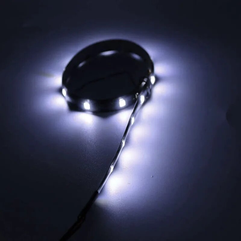 2 шт. автомобильные декоративные светодиодные ленты, авто DRL, Стайлинг, гибкие атмосферные фонари 12 В 15 SMD 30 см, белый, красный, желтый, Bule