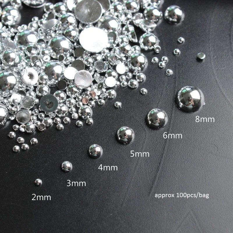 MAFANAILS 3D металлические шармы для дизайна ногтей 100 шт JS054(100pcs)-6