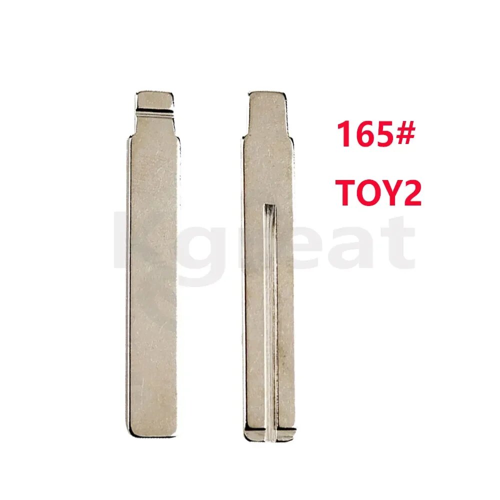 10 шт, 165 # KD Автомобильный ключ, лезвие TOY2, умный пульт дистанционного управления, необрезанные флип-ключи для Toyota Lexus BYD