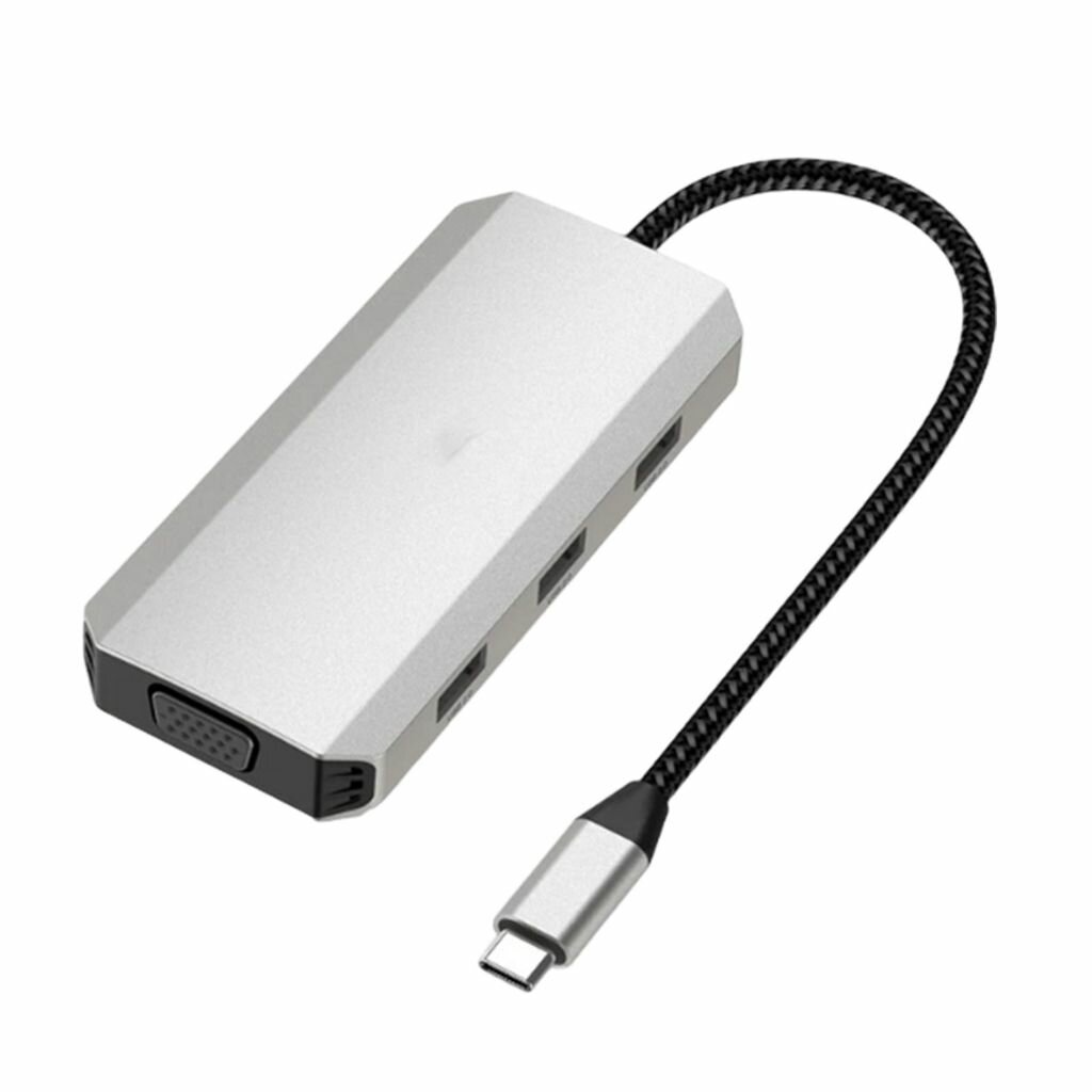 Док-станция для ноутбука 4K с адаптером USB C 7-в-1 к двойному HDMI