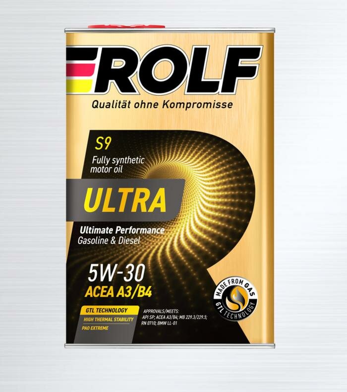 Моторное масло ROLF Ultra 5W-30 (4л) ROLF-5W30-UA3B4-4L