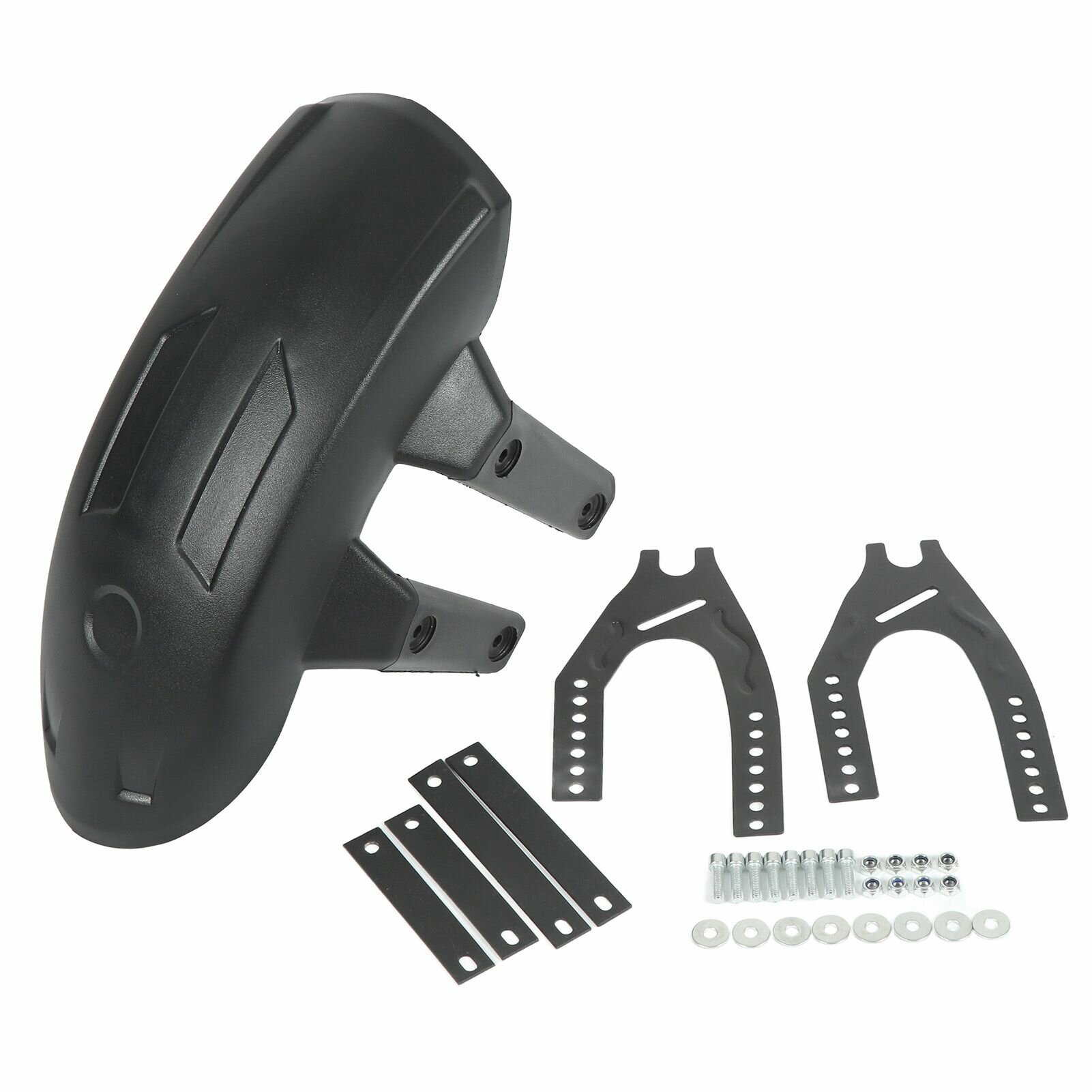 Заднее крыло мотоцикла из АБС-пластика, металлическая черная шина, брызговик, универсальная для ступицы колес 12 18 дюймов