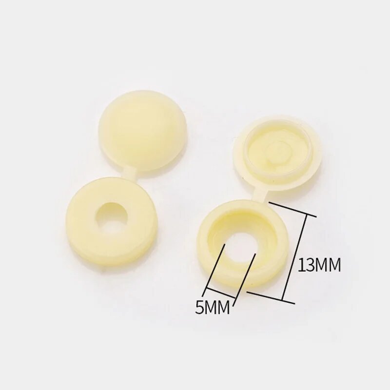 Пластиковые заглушки для винтов 100 шт. 100pcs yellow