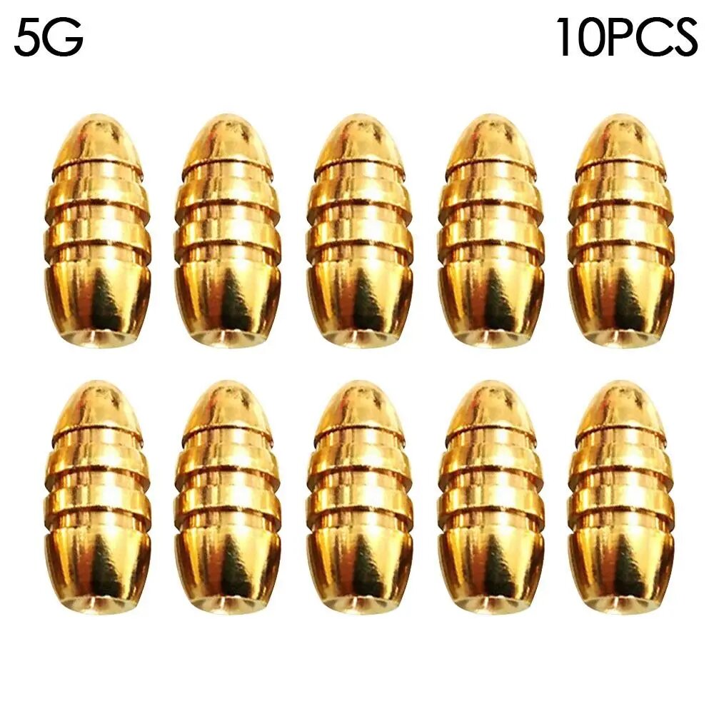 Свинцовые грузила для рыбалки 10 шт, 1.8г, 3.5г, 5г, 7г, 10г 5G