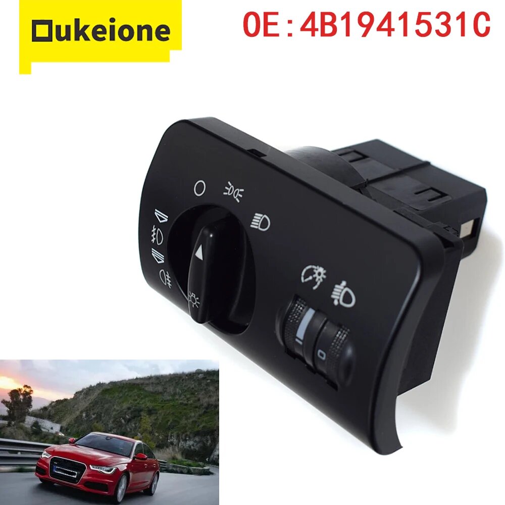 Переключатель фар противотуманных фар с панельной кнопкой для Audi A6 C5 1997 1998 1999 2000 2001 4B1 941 531C 4B1941531C
