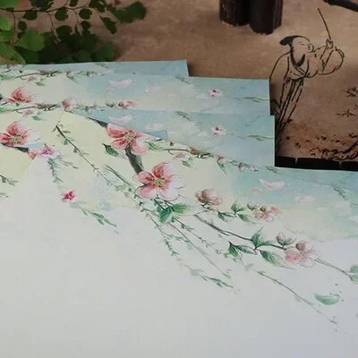 Китайская пейзажная живопись, набор из 8 листов NO.8