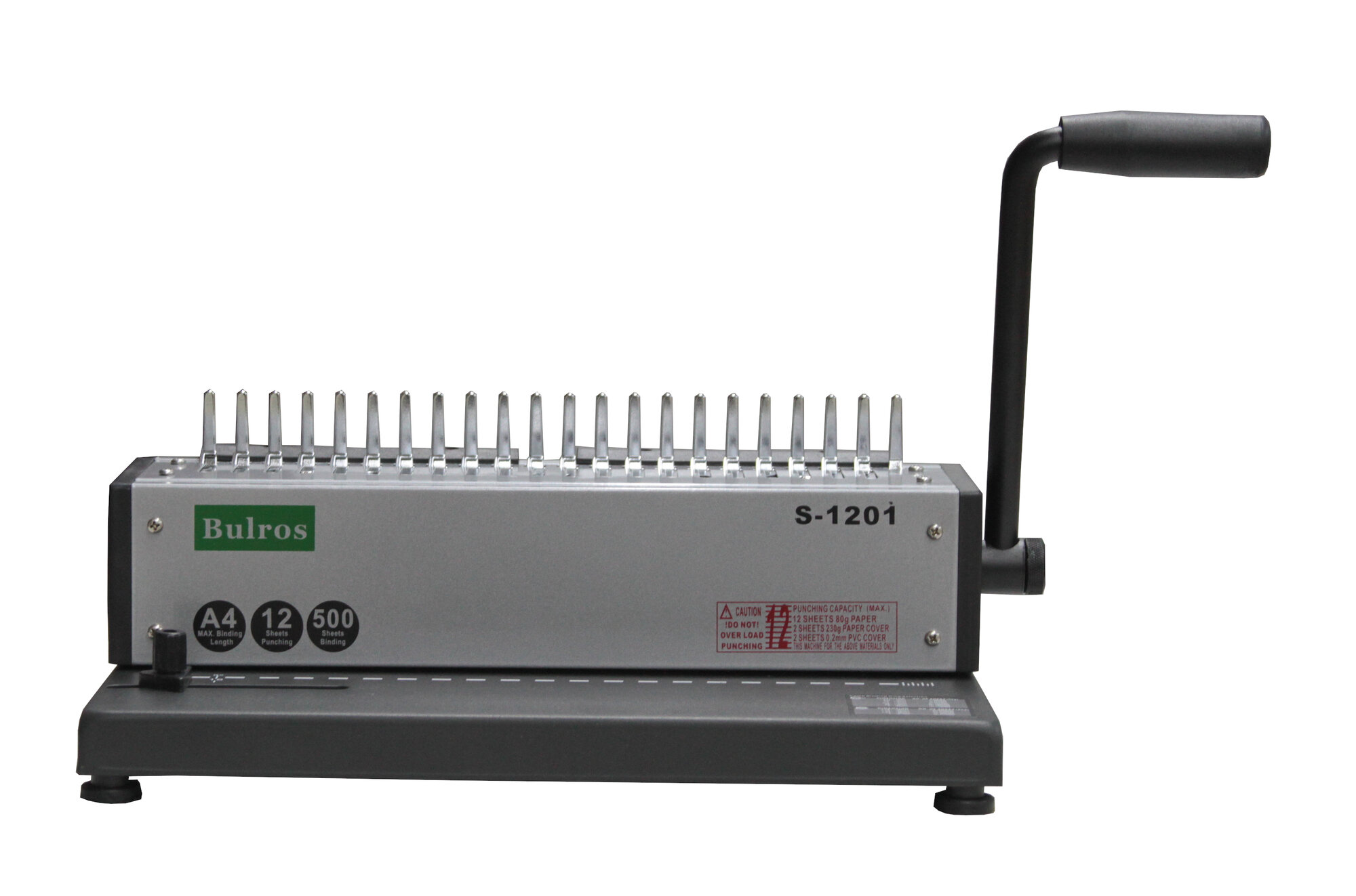 Переплетчик Bulros S-1201 на пластиковую пружину 12/200 листов, A4 (297мм)