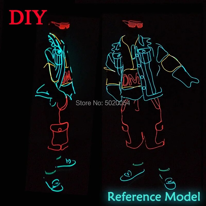 Светящийся костюм EL Design-L DIY