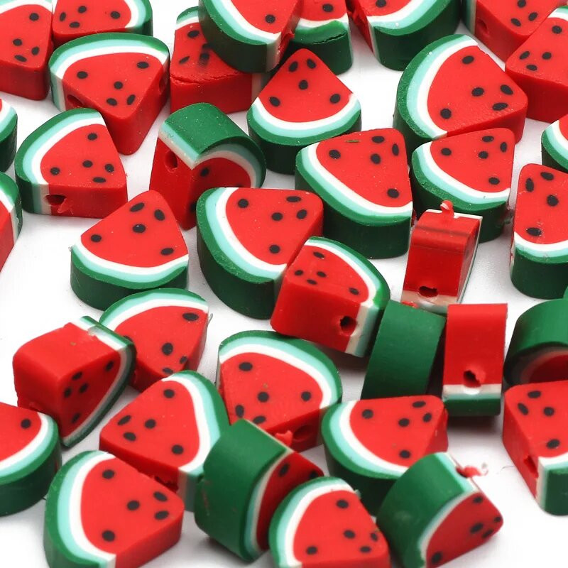 Бусины из полимерной глины Laudsong арбуз 20/50/100 шт 100pcs