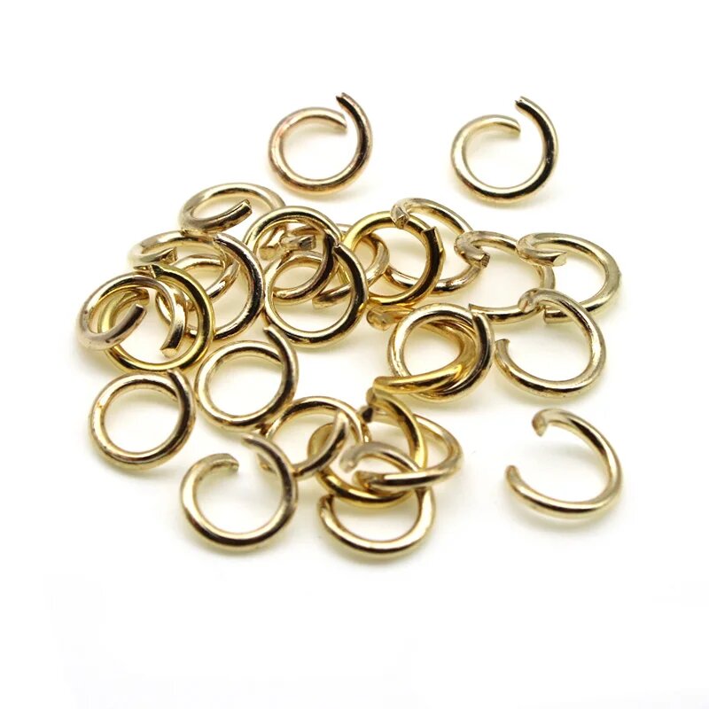 Металлические колечки AUSHIYA 100 шт. kc gold