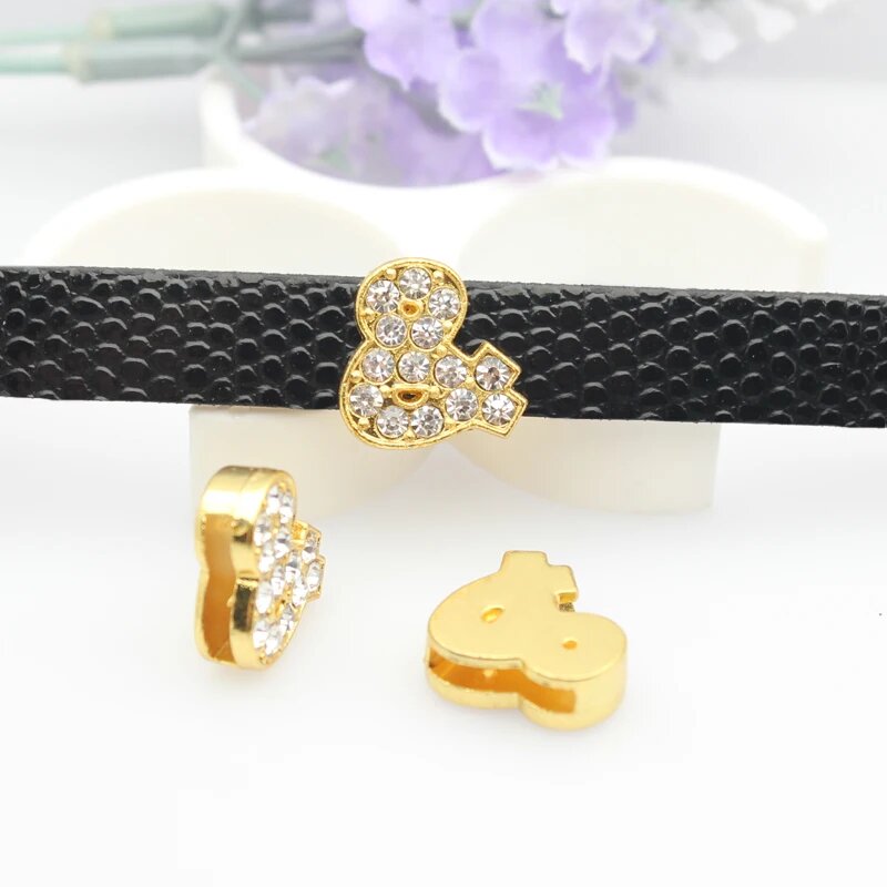 140 шт. разноцветных стразовых шармов-слайдеров для рукоделия, внутренний диаметр 10 мм, подходят для браслетов, ожерелий, брелоков, в форме сердца, креста, звезды, подарок