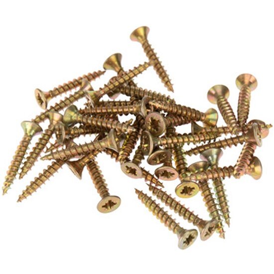 Саморез универсальный Kranz 3х20, желтый цинк, 200 шт.