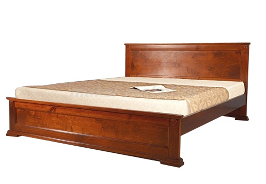 Кровать "Милена" из массива сосны 140x200 см, Итальянский орех 3