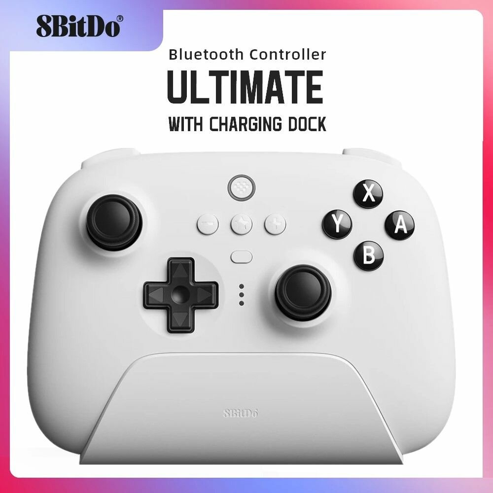 8bitdo Ultimate беспроводной Bluetooth игровой контроллер с зарядной док-станцией для Nintendo Switch и ПК Steam Deck