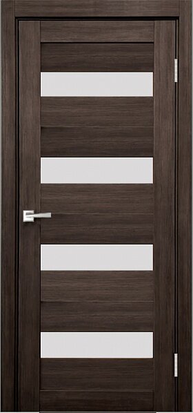 Межкомнатная Дверь Verda Х-8 Грей со Стеклом Сатинат Белый 2000х900мм (Полотно 1шт) / Верда.