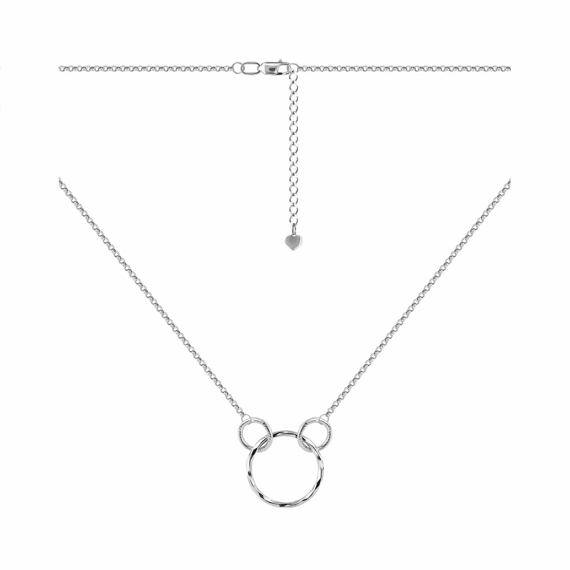 Колье Diamant online, серебро, 925 проба, родирование