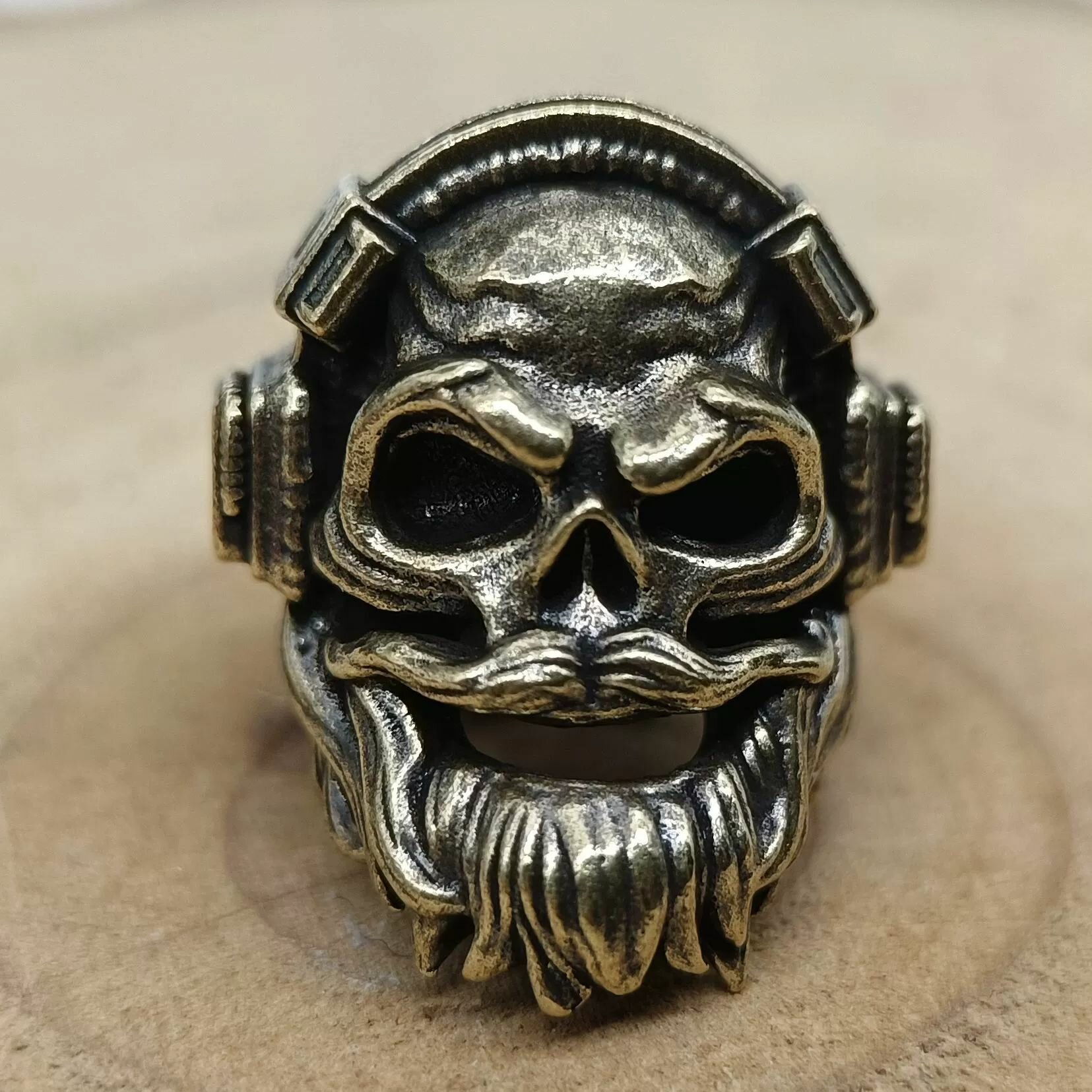 Тактический Череп с Бородой / Бусина для Темляка / Брелок