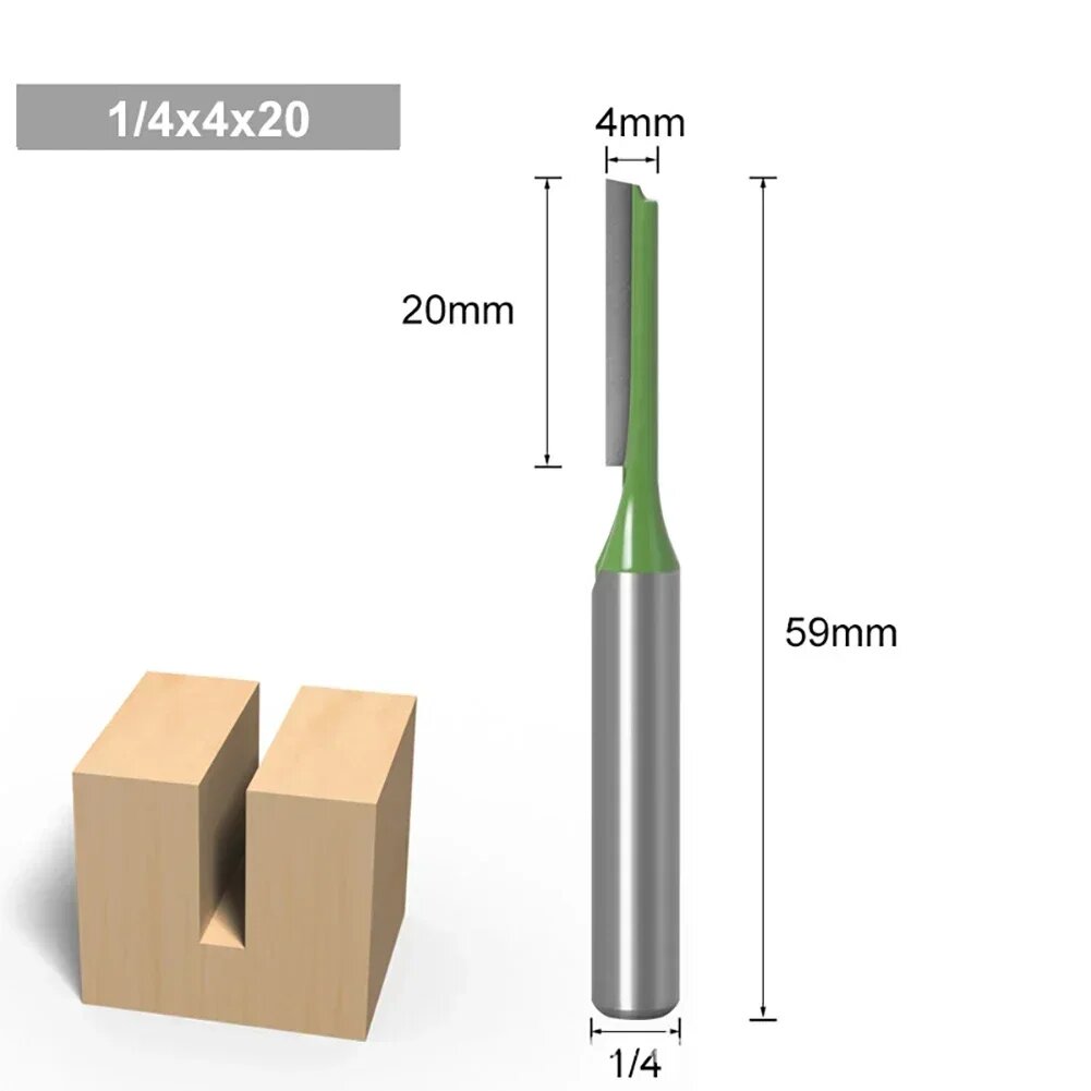 Фреза 1/4x4x20 мм, Cutting Edge Length: B-4x20