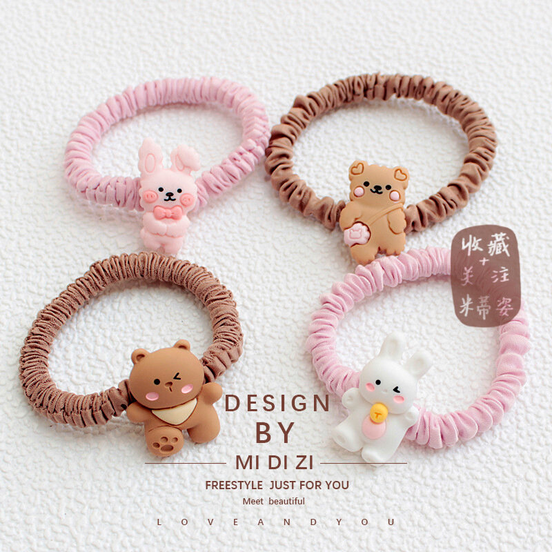 Кольцо для волос "Мультяшная студентка", с сердечком