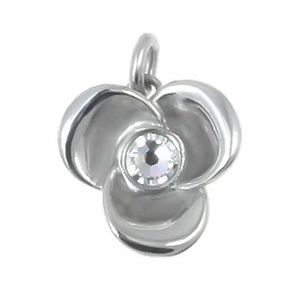 Подвеска, серебро, 925 проба, родирование, фианит